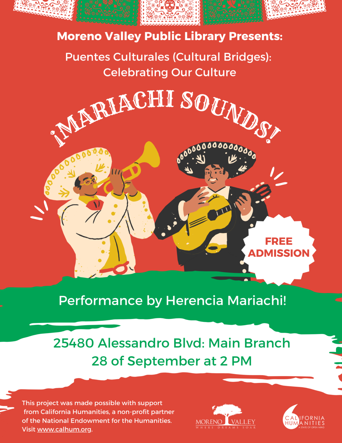 MORENO VALLEY—Puentes Culturales (Cultural Bridges): Celebrating Our ...
